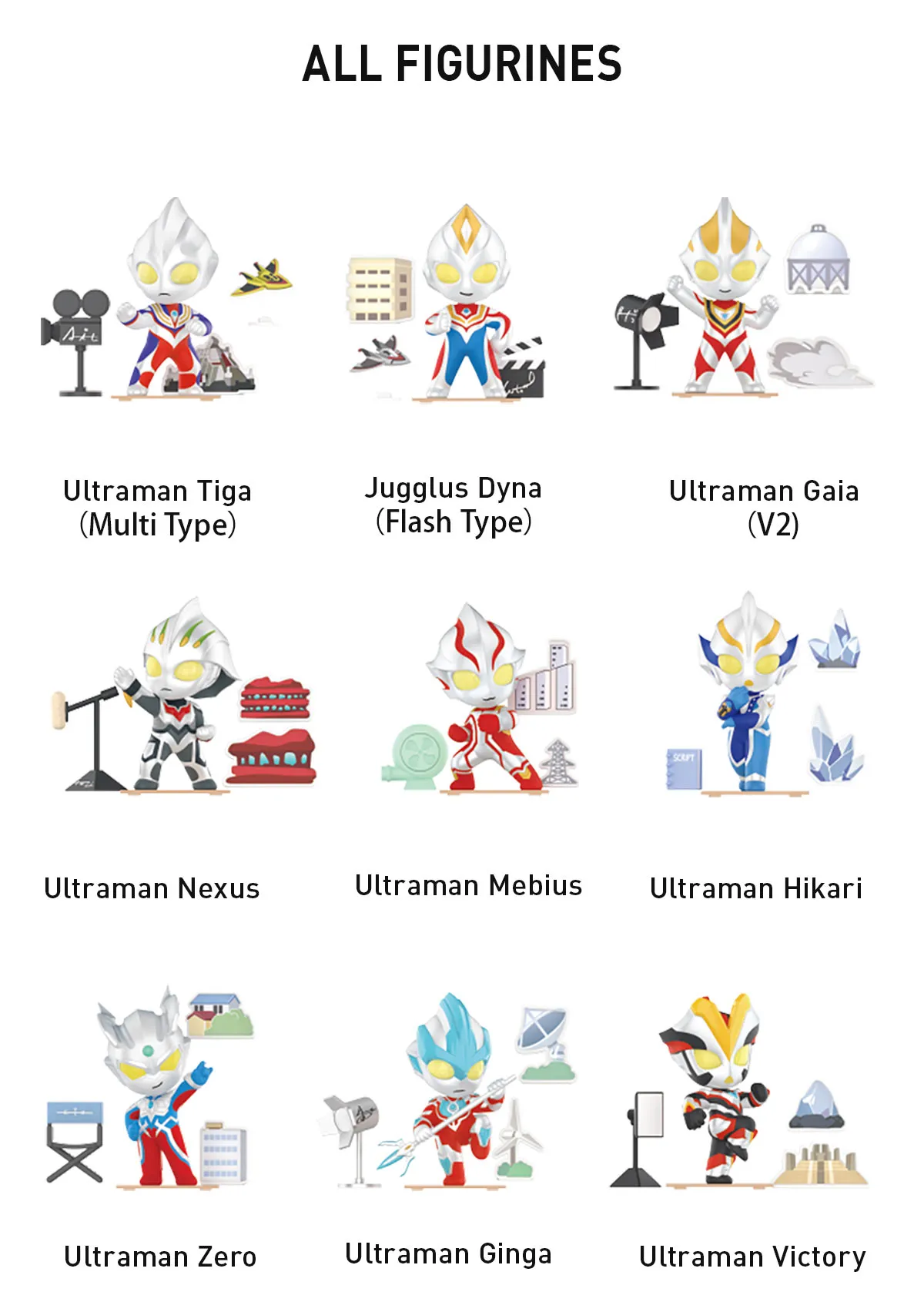 Ultraman Shooting Studio Series Figures - POP MART (United Kingdom)