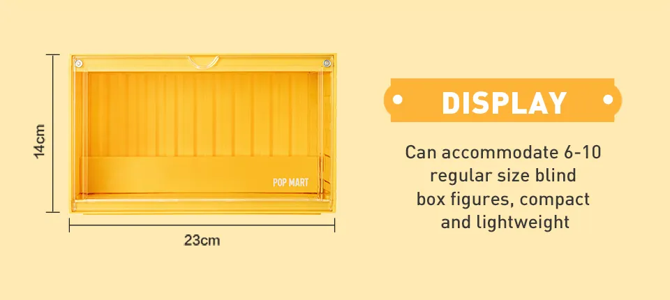 POP MART MINI Display Container (Yellow) - POP MART (United Kingdom)