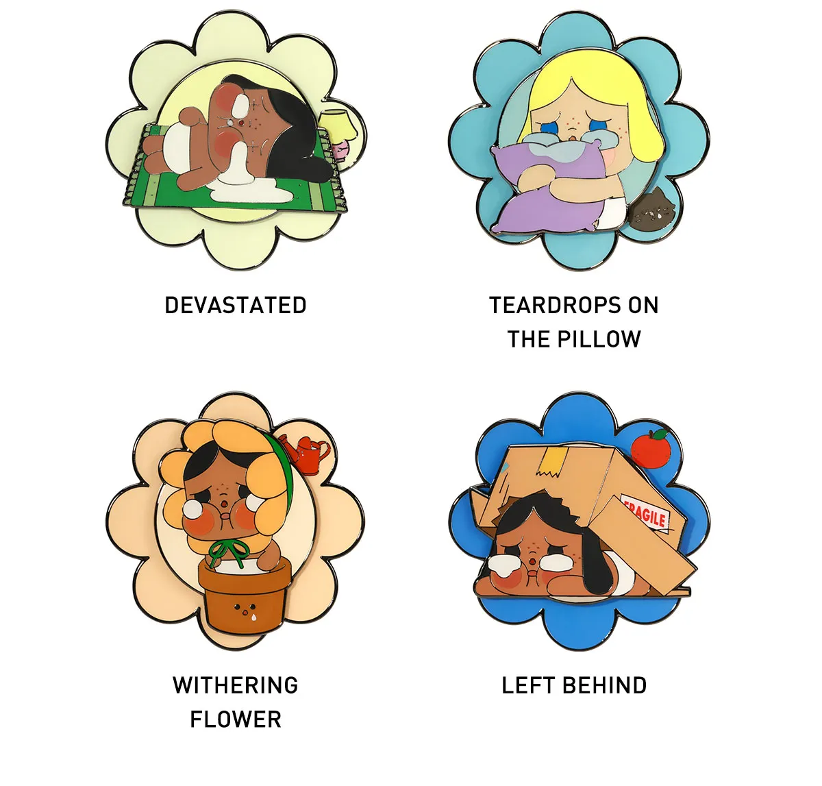 CRYBABY Sad Club Series-Fidget Spinner Blind Box - POP MART (United ...