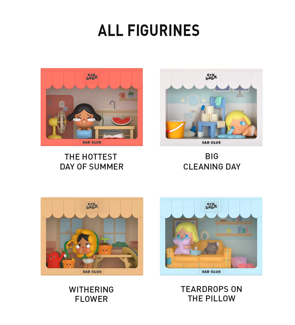 CRYBABY Sad Club Series Scene Sets - POP MART (United Kingdom)