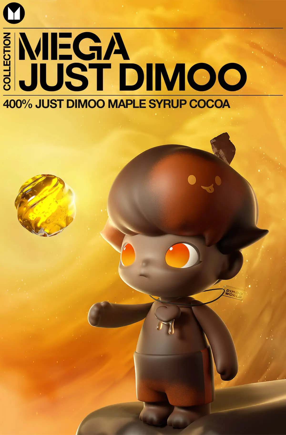 MEGA Collection 400% JUST DIMOO Maple Syrup Cocoa - POP MART (United ...
