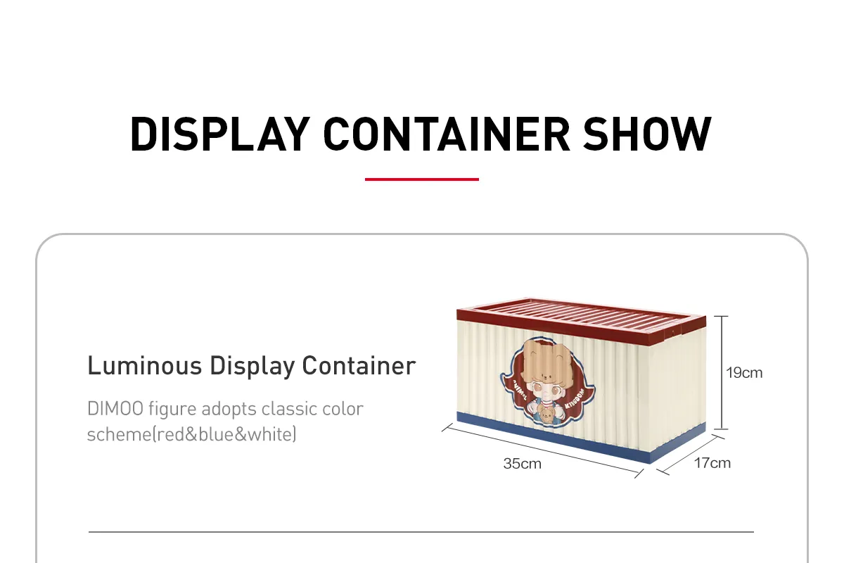 DIMOO Animal Kingdom Series-Luminous Display Container - POP MART ...