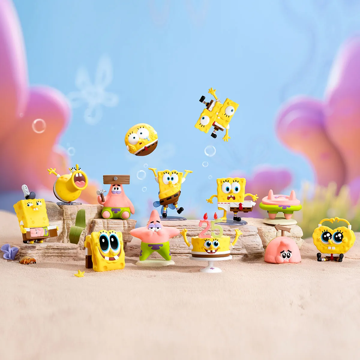 Spongebob Spullen Yolo POP MART SpongeBob Picnic Party Series Prop