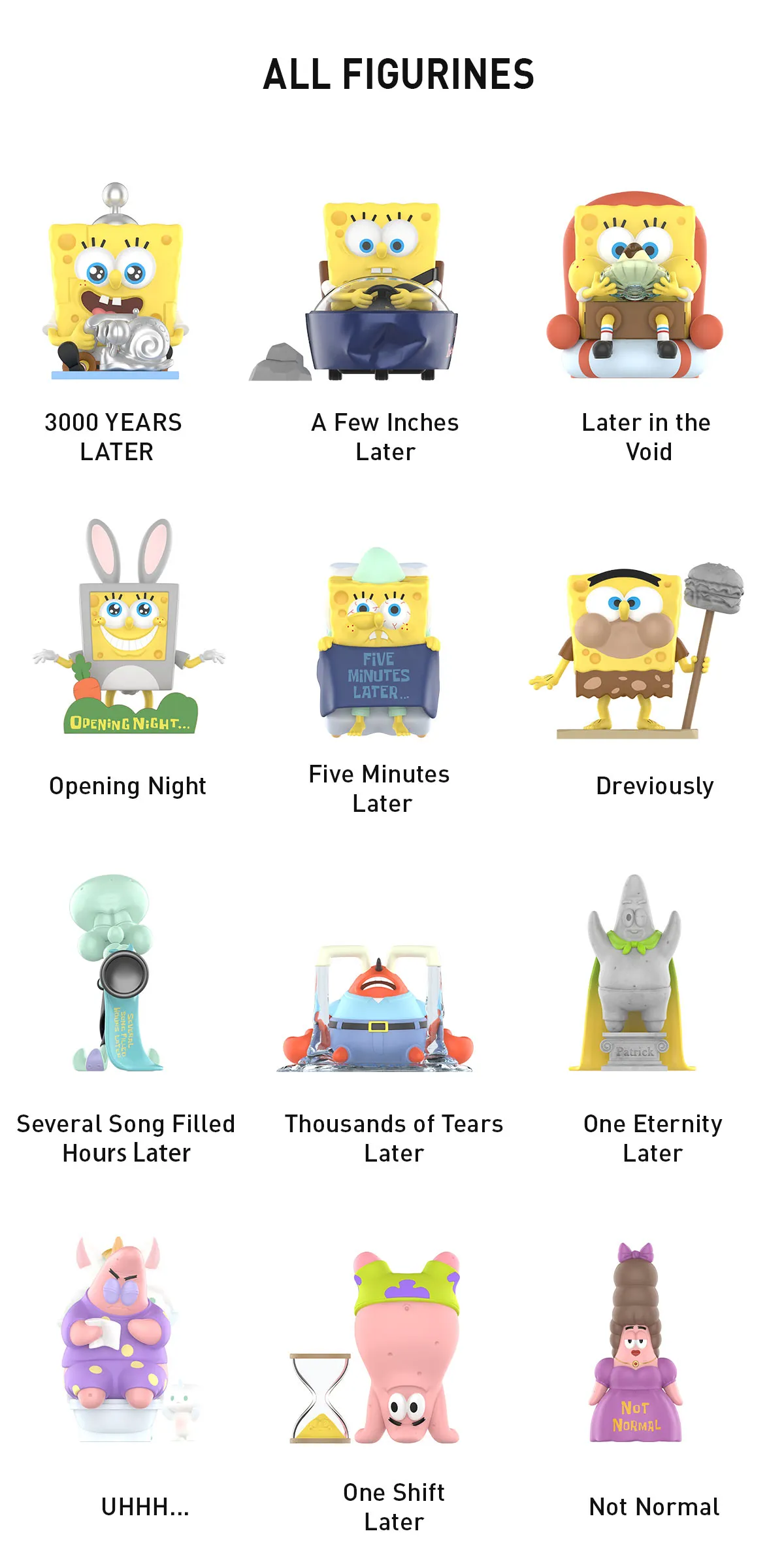 SpongeBob Life Transitions Series Figures - POP MART (United Kingdom)