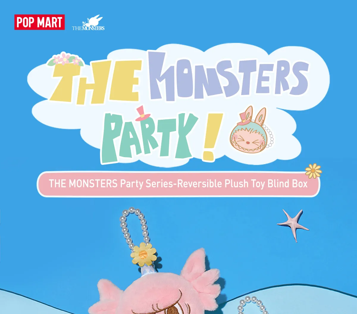 THE MONSTERS Party Series-Reversible Plush - POP MART (United Kingdom)