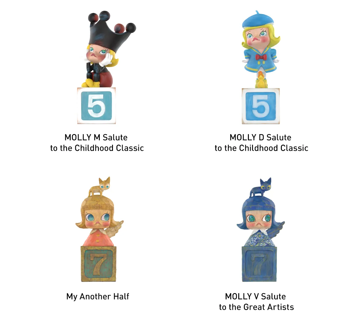 MOLLY Anniversary Statues Classical Retro 2 Series Figures - POP MART ...