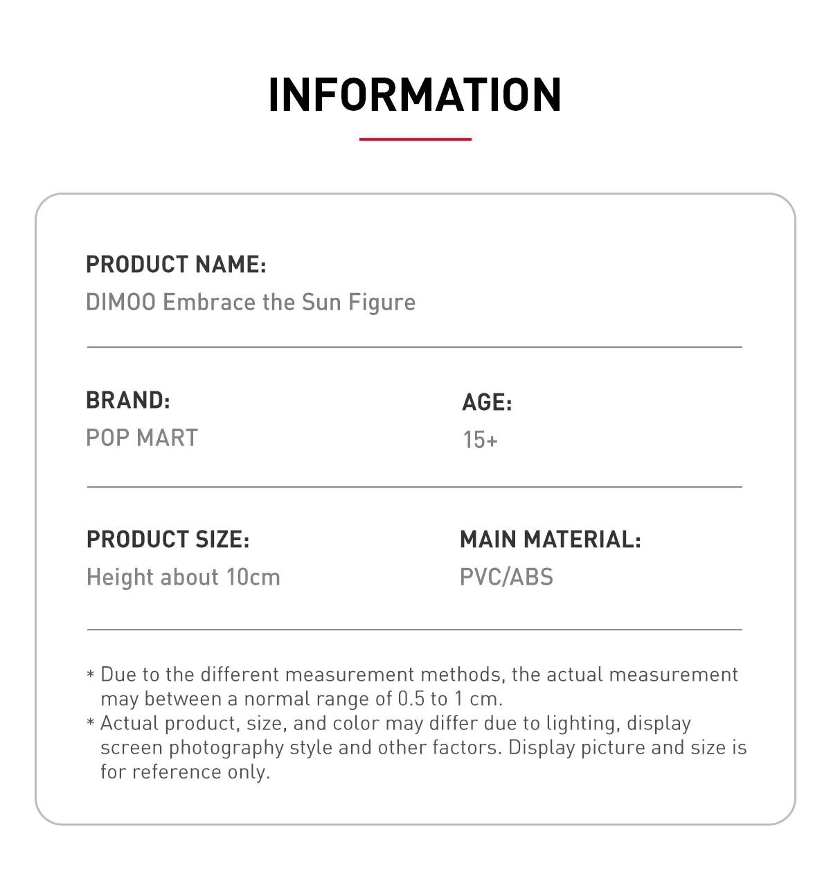 DIMOO Embrace the Sun Figure - POP MART (United Kingdom)