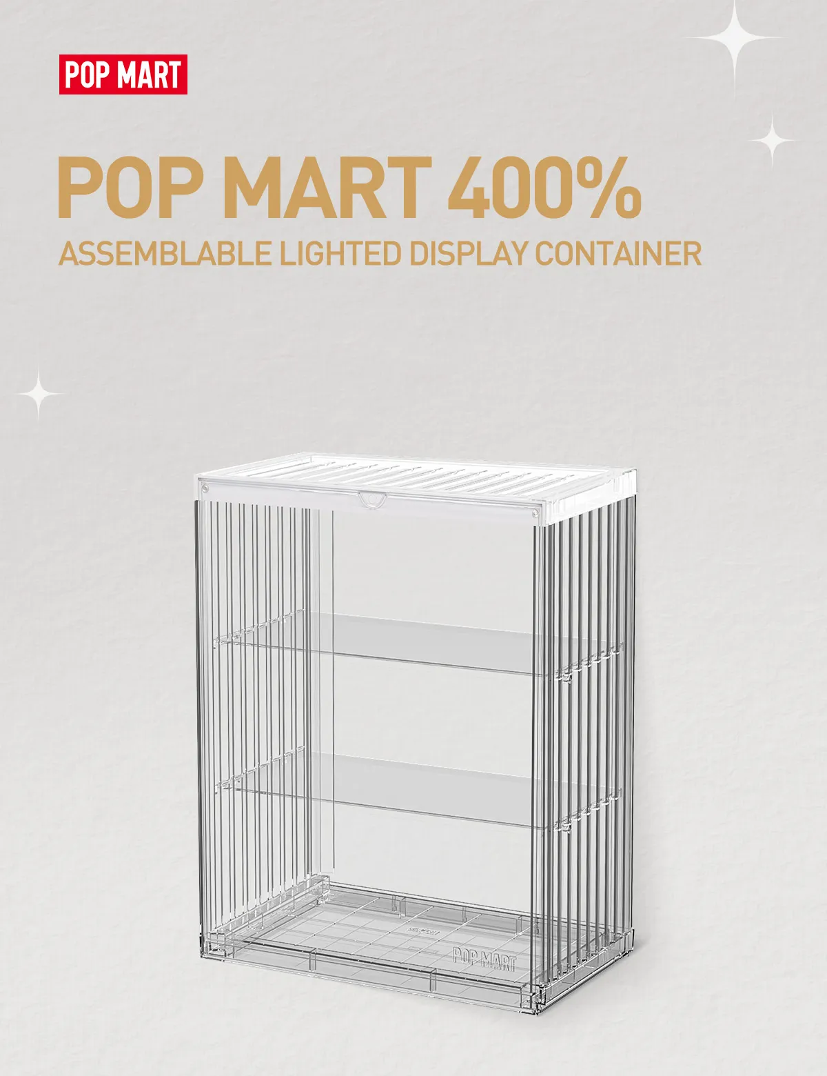 POP MART 400% Assemblable Lighted Display Container - POP MART (United ...